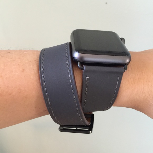 Wearables | Space Black Dark Gray Apple Watch Double Tour | Poshmark